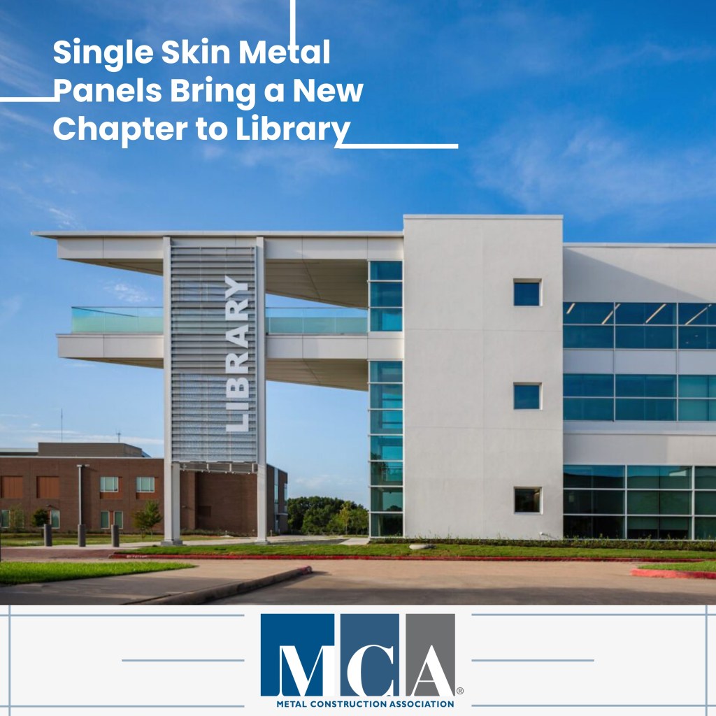 Single Skin Metal Panels Bring a New Chapter to Library | Metal ...
