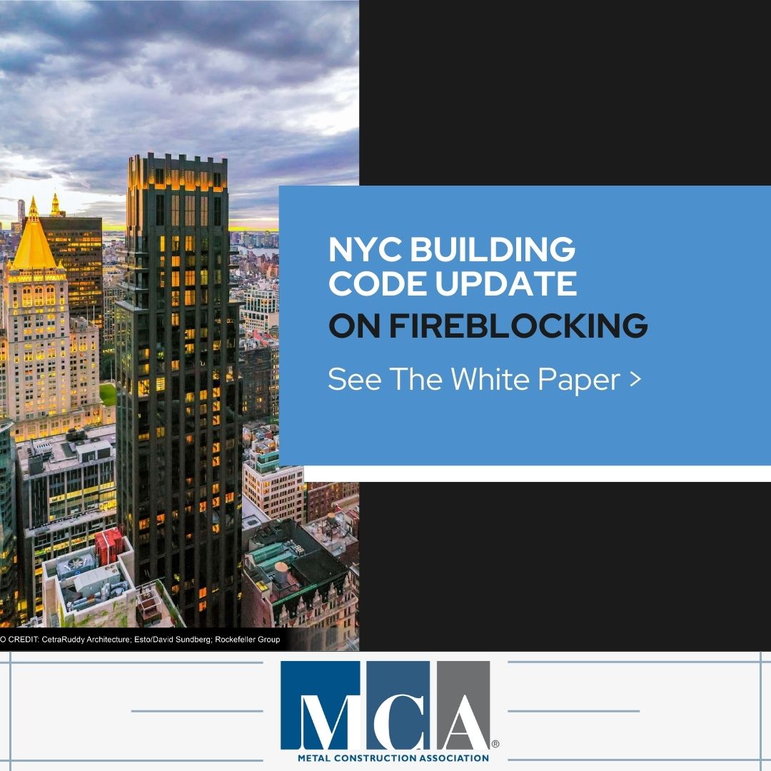 NYC Building Code Update on Fireblocking | Metal Construction Association Blog
